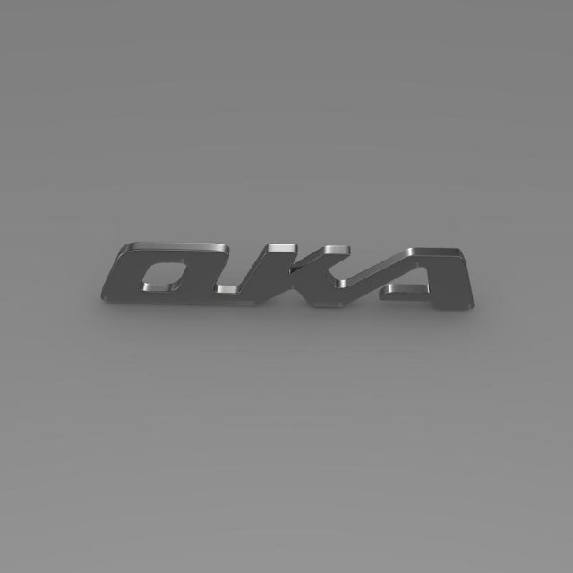 oka logo 3D Model in Parts of auto 3DExport
