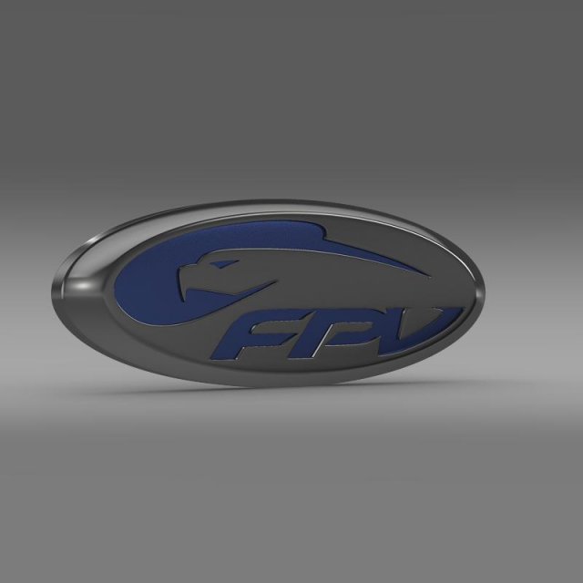 fpv logo 3D Model in Parts of auto 3DExport