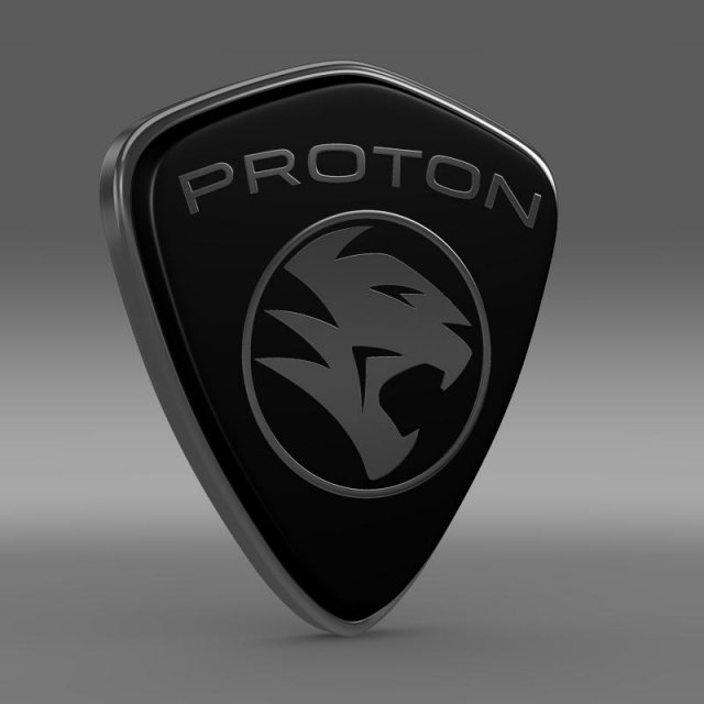 proton logo 3D Model in Parts of auto 3DExport