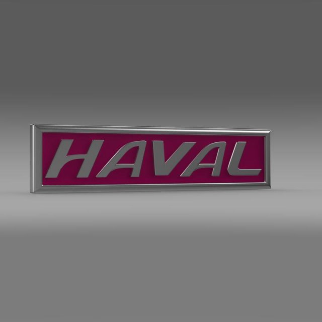 haval logo Modelo 3D in Piezas de Coche 3DExport