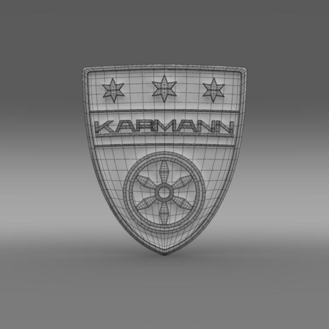 karmann logo 3D Model in Cart 3DExport