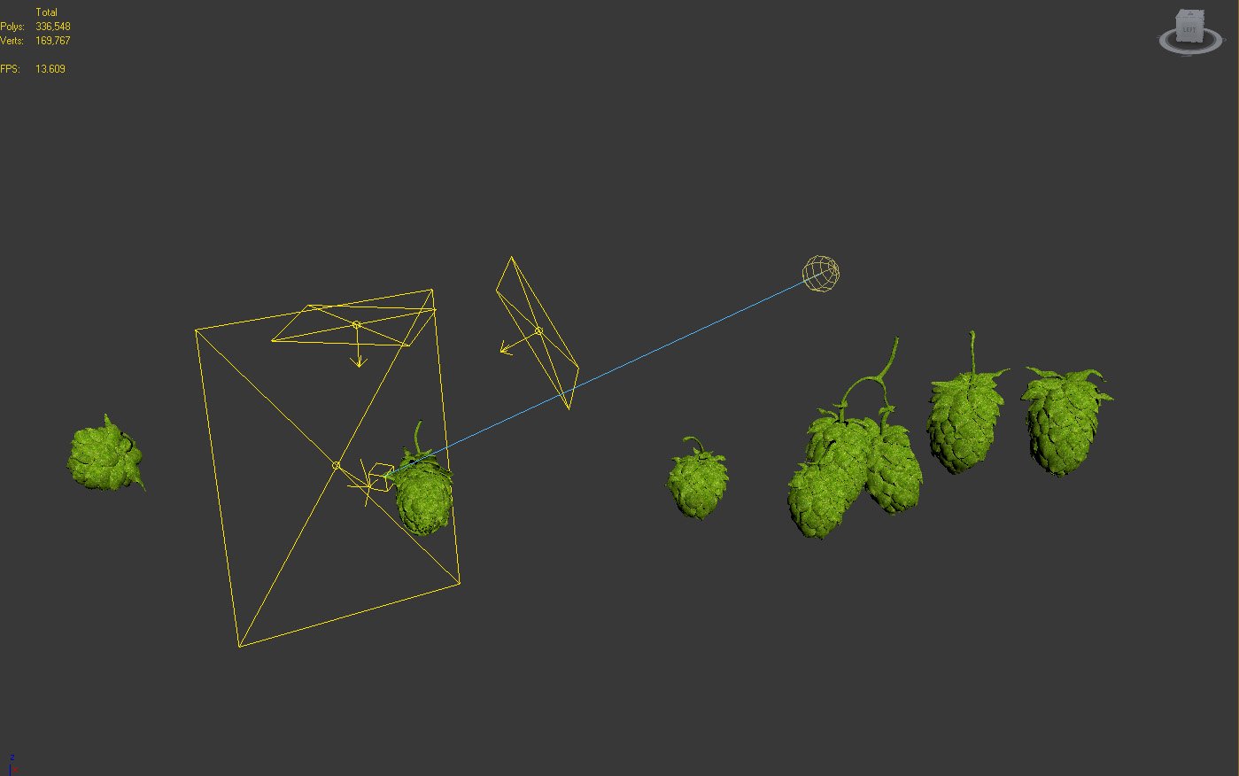 Hops 3D Model in Small Plants 3DExport