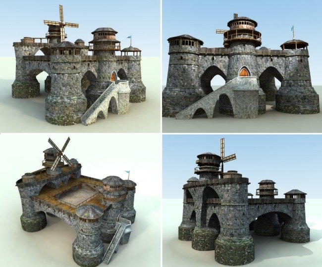 Wizard castle 3D Model in Architectural Exteriors 3DExport