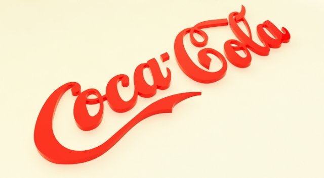cocacola logo 3D Model in Other 3DExport