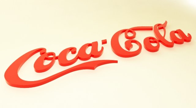 cocacola logo 3D Model in Other 3DExport