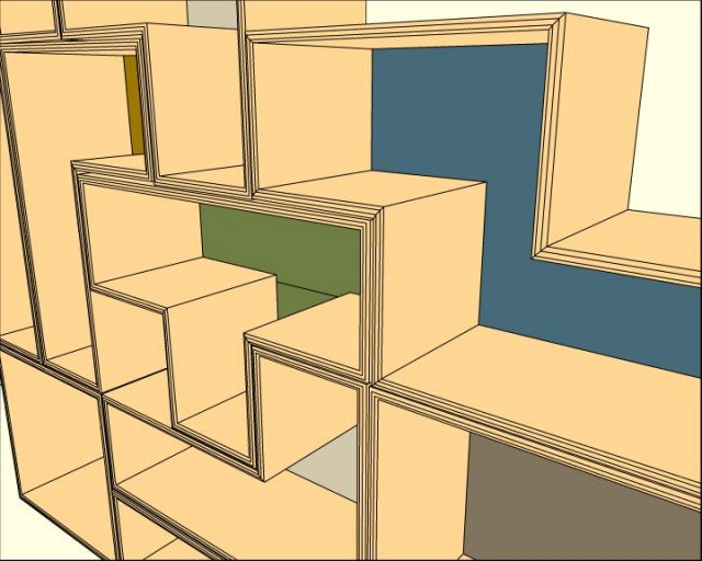 shelf 3D Model in Shelving 3DExport