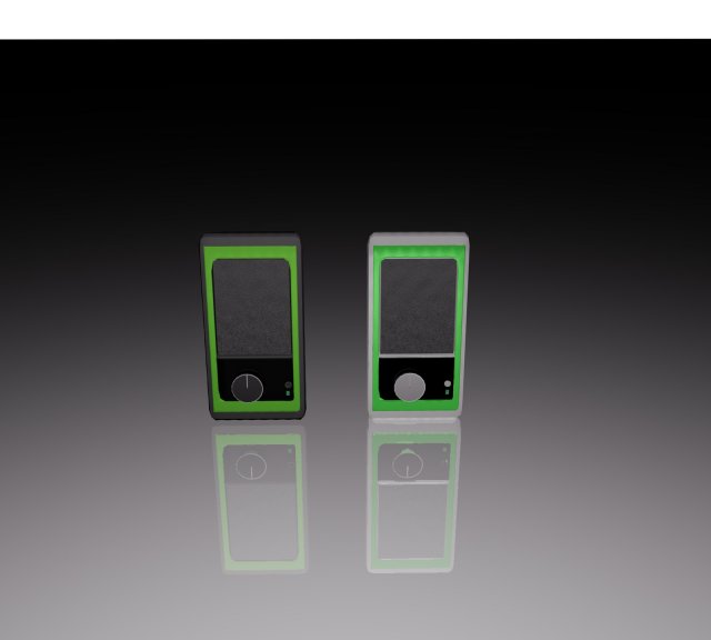 speakers 3D Model in Audio 3DExport
