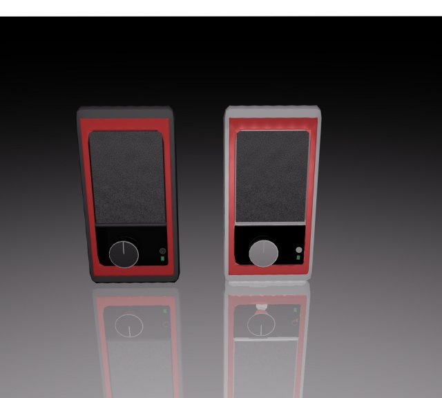 speakers 3D Model in Audio 3DExport
