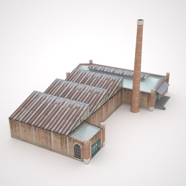 old factory 3D Model in Buildings 3DExport