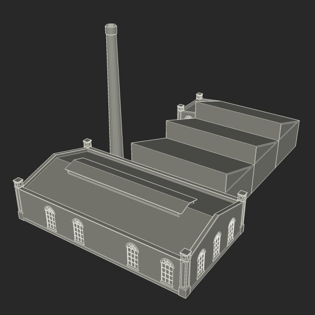 old factory 3D Model in Buildings 3DExport
