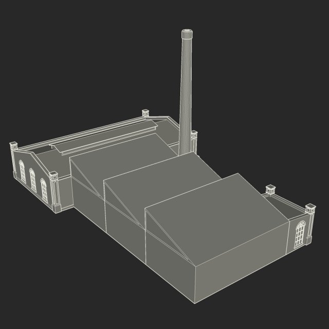 old factory 3D Model in Buildings 3DExport