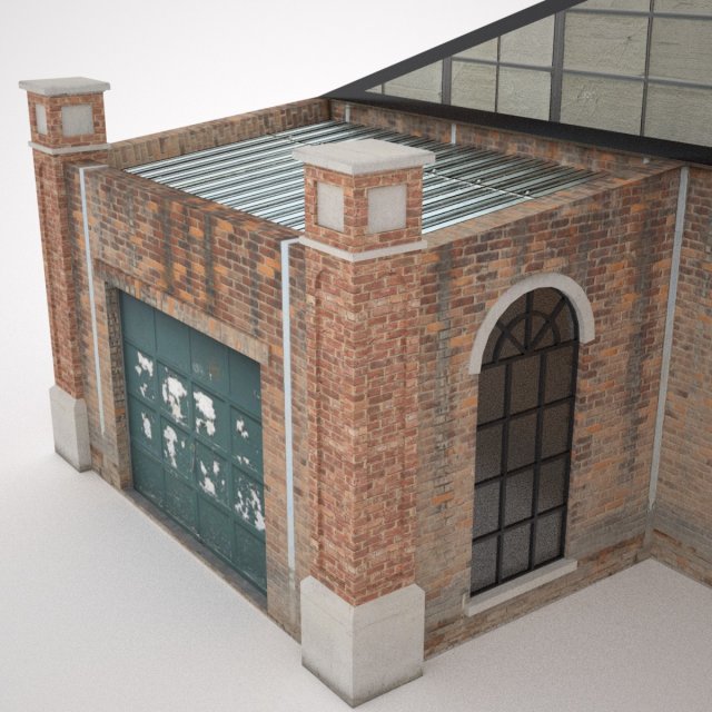 old factory 3D Model in Buildings 3DExport