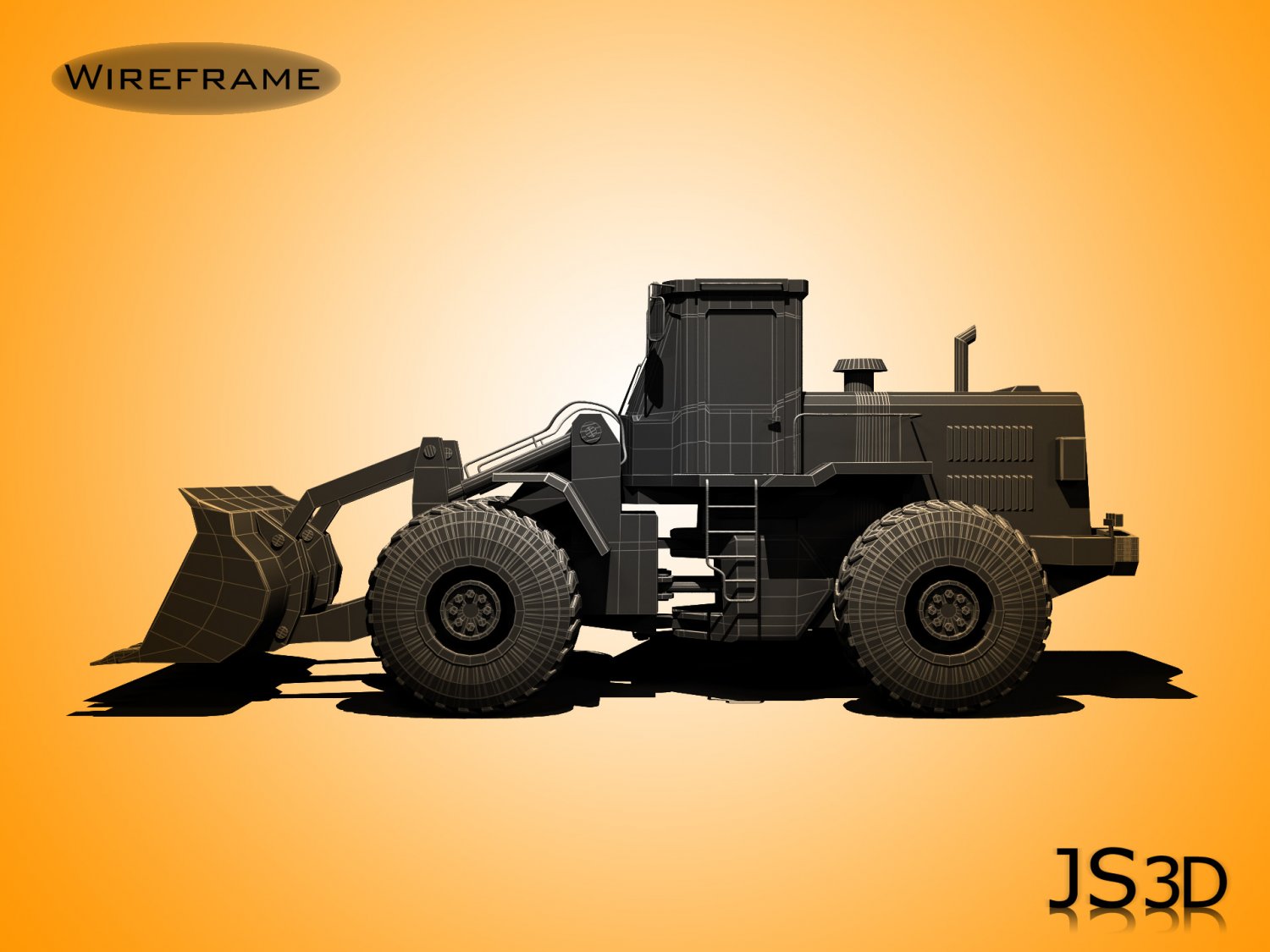 Wheel Loader 3D Model in Truck 3DExport