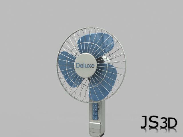 standing floor fan 3D Model in Audio 3DExport