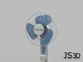 standing floor fan 3D Model in Audio 3DExport