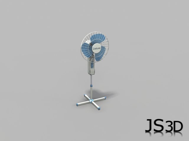 standing floor fan 3D Model in Audio 3DExport