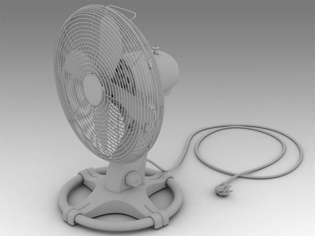 table top fan 3D Model in Household Items 3DExport