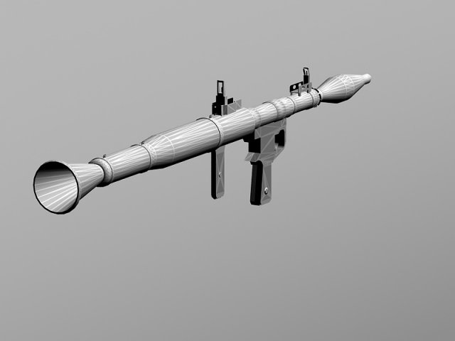 rpg7 with projectile 3D Model in Heavy Weapon 3DExport