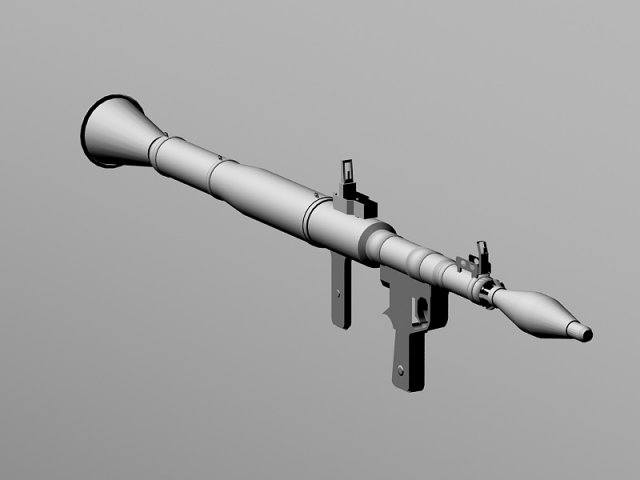 rpg7 with projectile 3D Model in Heavy Weapon 3DExport