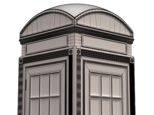 classic british phone booth 3D Model in Phone and Cell Phone 3DExport