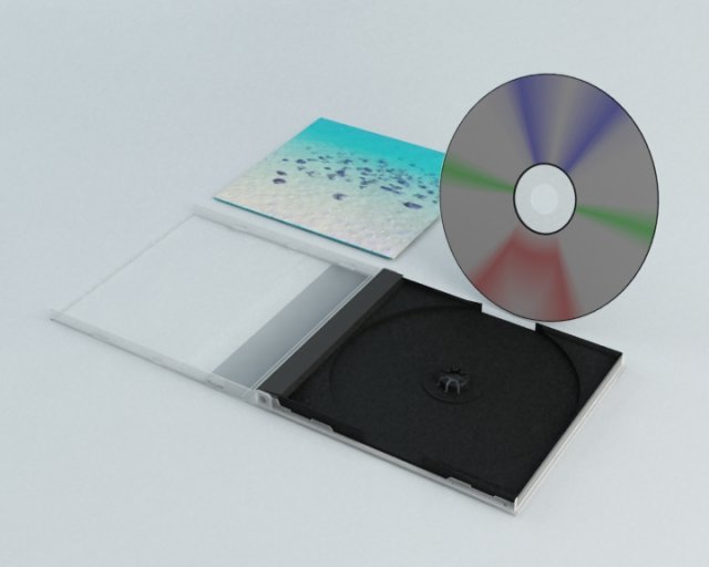 cd case 3D Model in Audio 3DExport