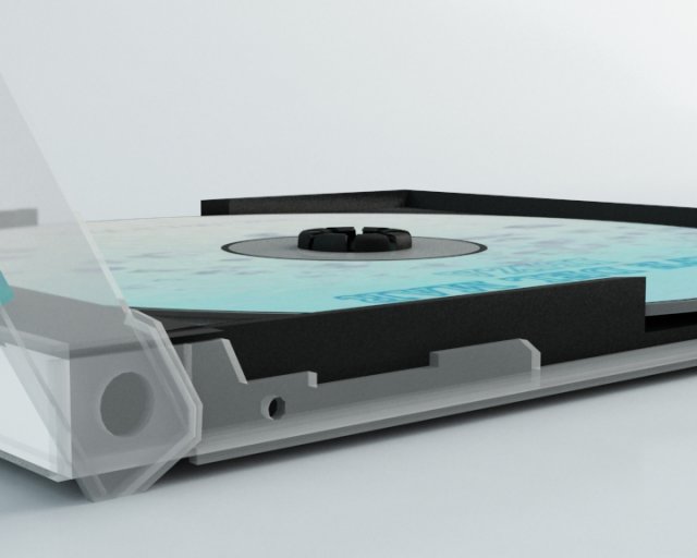cd case 3D Model in Audio 3DExport