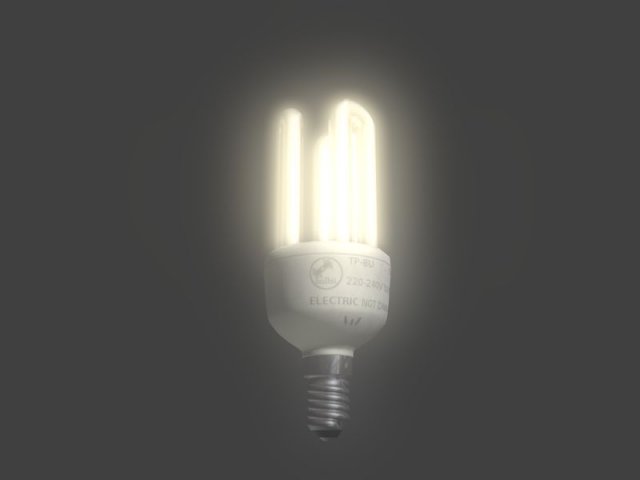 light bulb 3D Model in Bulb 3DExport