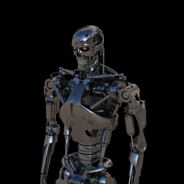 terminator t-800 endoskeleton 3D Модель in Роботы 3DExport