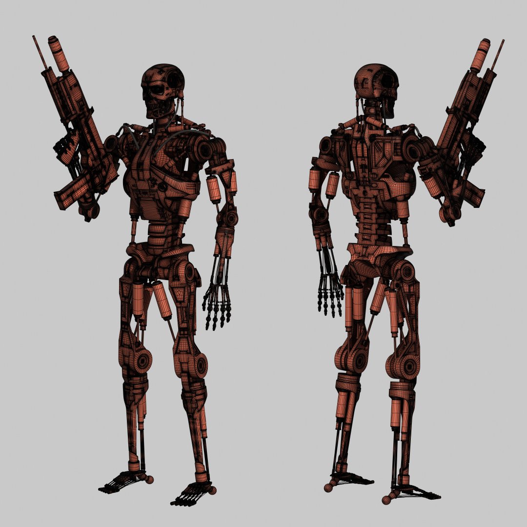 Terminator T-800 Endoskeleton for 3d printing 3D Model in Robotics 3DExport