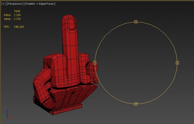 phone stand middle finger 3D Print Model in Other 3DExport
