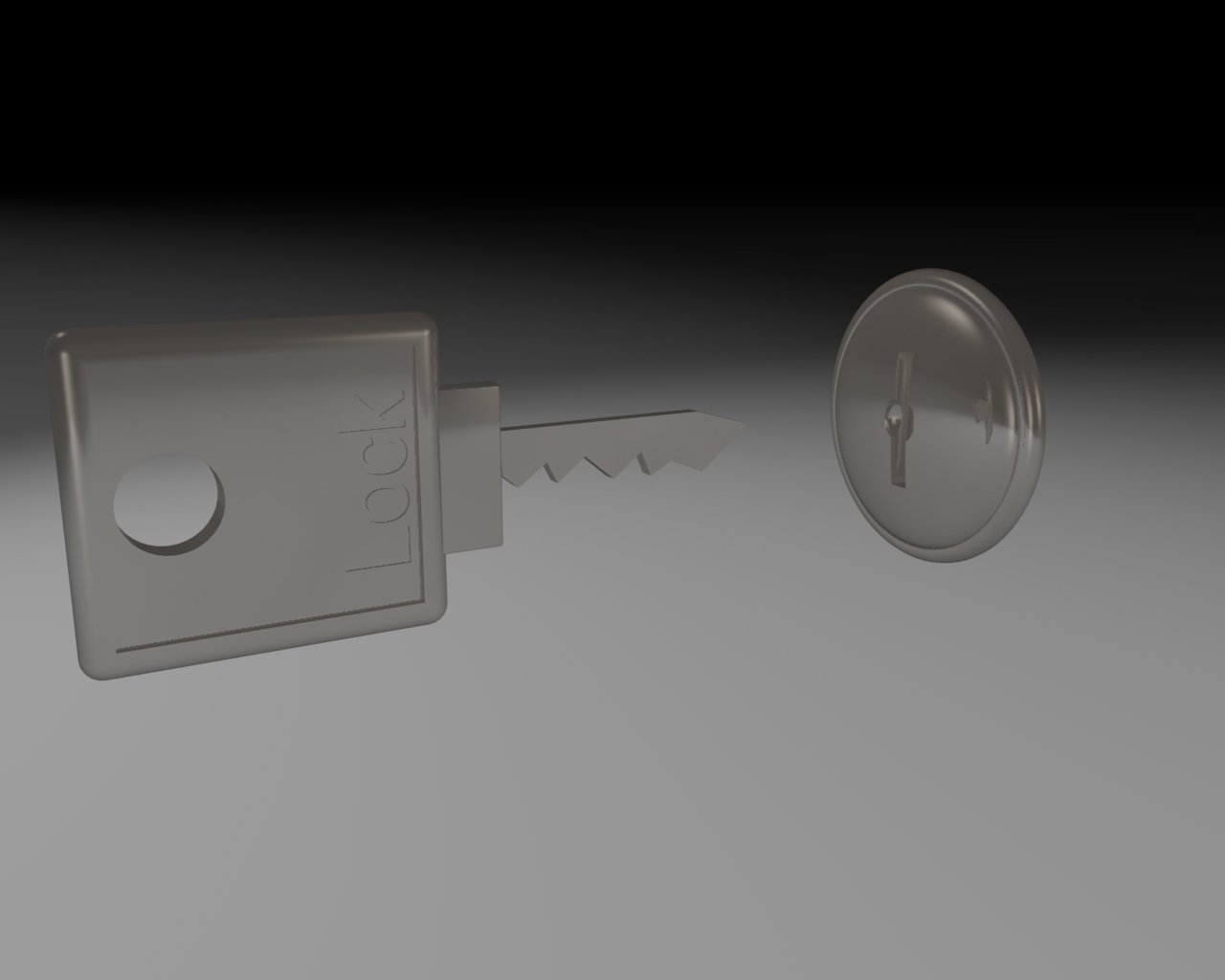 Key and Lock 3D Model in Miscellaneous 3DExport