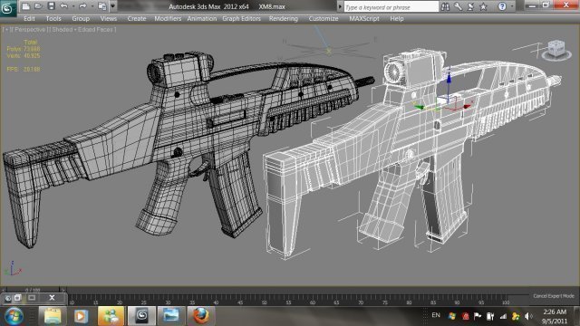 xm8 assault rifle high poly 3D Model in Assault Rifles 3DExport