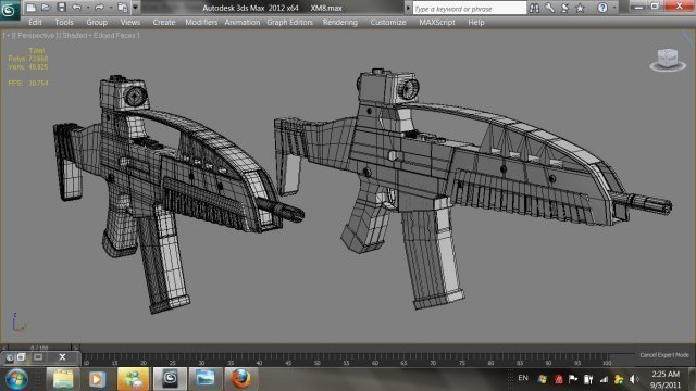 xm8 assault rifle high poly 3D Model in Assault Rifles 3DExport