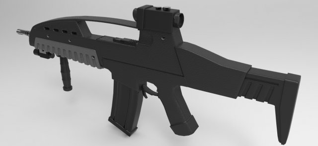 xm8 assault rifle high poly 3D Model in Assault Rifles 3DExport