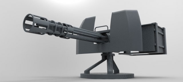 miniturret 3D Model in Machine Gun 3DExport