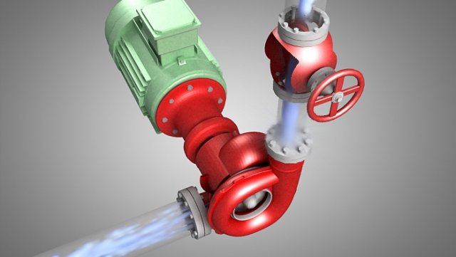 pump 3D Model in Machines 3DExport