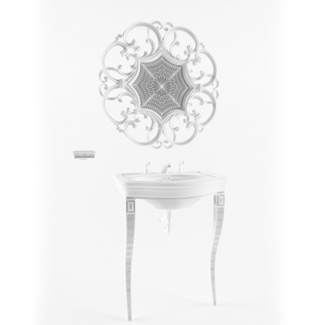 washbasin devon and devon console marlene 3D Model in Bathroom 3DExport