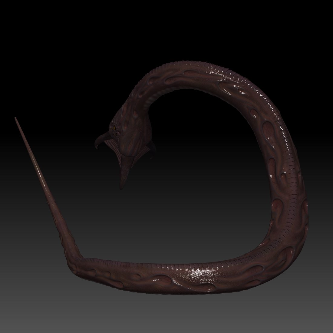 alien worm 3D Models in Fantasy 3DExport