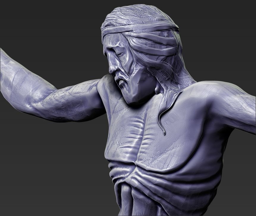 Rublevsky Jesus 3D Model in Jewellery 3DExport