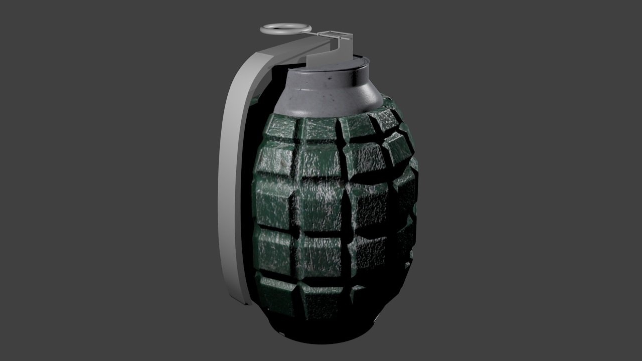 fragmentation grenade 3D Models in Projectiles 3DExport