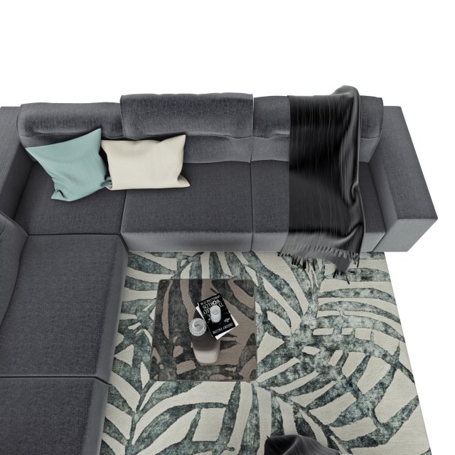 boconcept hampton corner sofa in fabric 3D Model in Sofa 3DExport