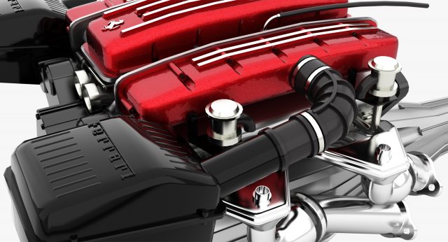 ferrari tipo f116 - f133 v12 engine awd system 3D Model in Parts of ...