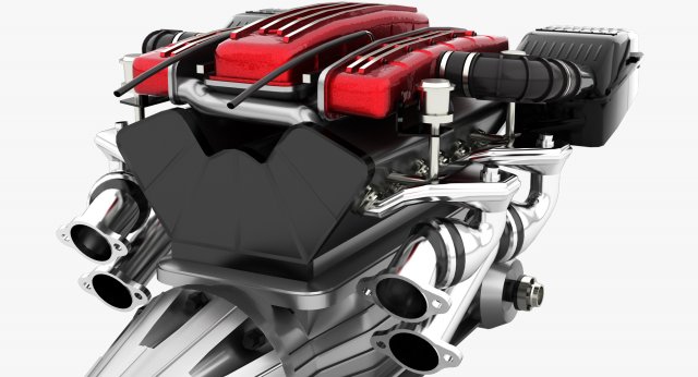 ferrari tipo f116 - f133 v12 engine awd system 3D Model in Parts of ...