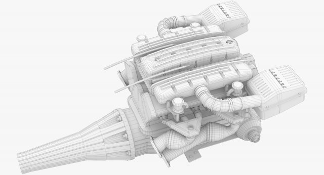 ferrari tipo f116 - f133 v12 engine awd system 3D Model in Parts of ...
