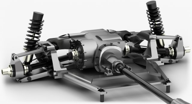 chassis ferrari ff - v12 engine tipo f133e awd system Modèle 3D in ...