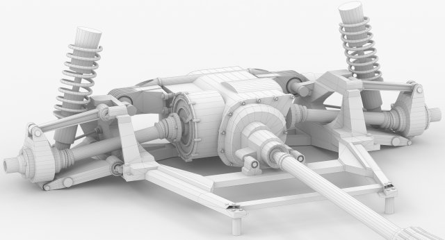 chassis ferrari ff - v12 engine tipo f133e awd system Modèle 3D in ...