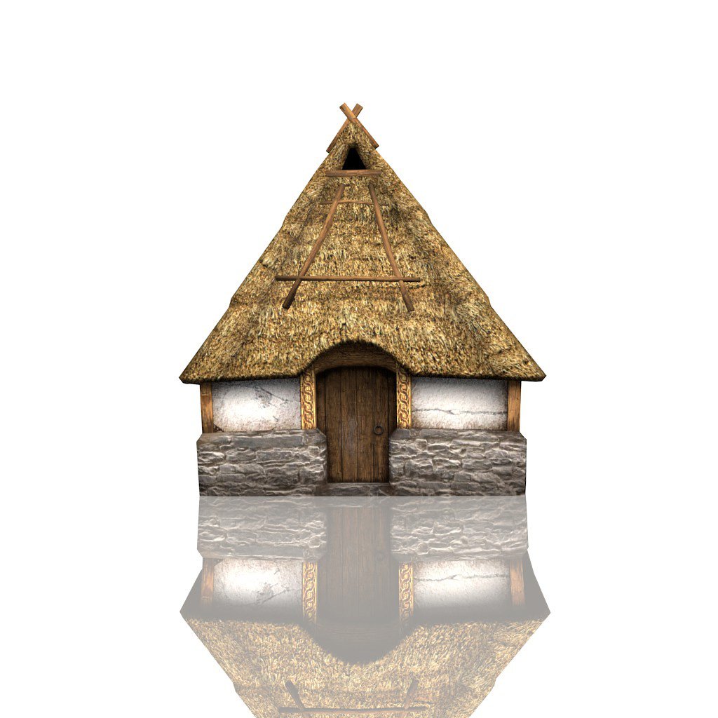 Medieval Longhouse 3D Model in Buildings 3DExport