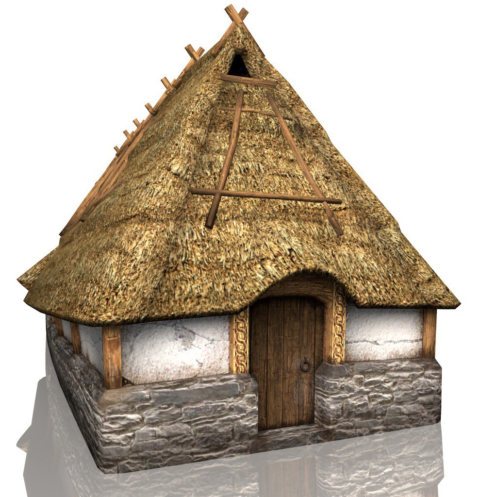 Medieval Longhouse 3D Model in Buildings 3DExport