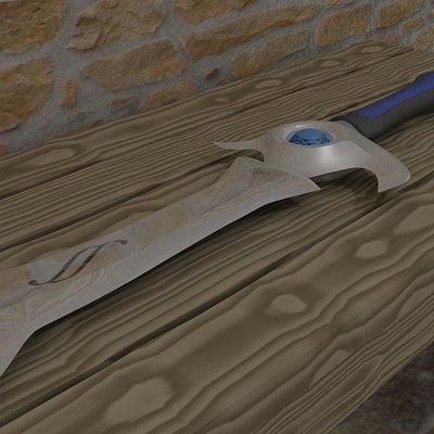 blade 3D Model in Melee 3DExport