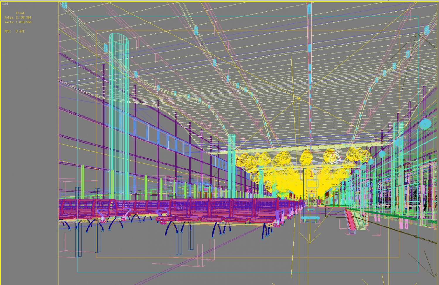 lobby space 092 airport lobby 3D Model in Lobby 3DExport